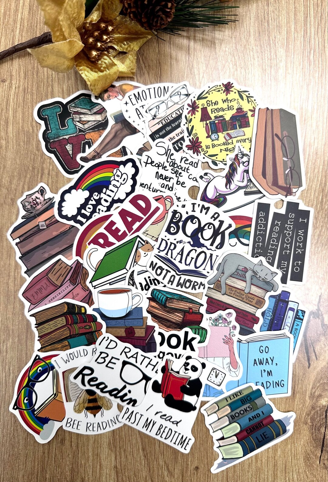Book Lovers Stickers Random Sticker Packs I Love Books Stickers Book ...