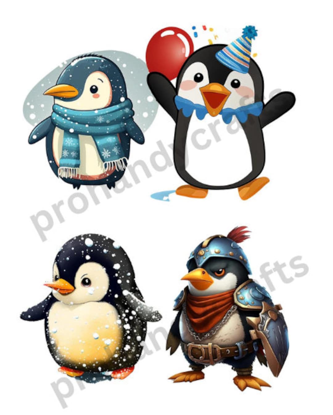 Penguin Clipart, Penguins Clipart, Winter Clipart, Animal Clipart ...