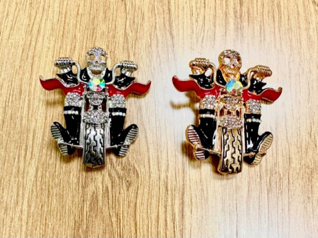 Gold or Silver Motorcycle Push Pins Metal Motorbike Pin - Etsy