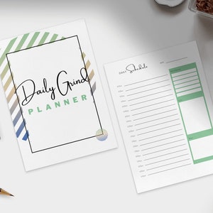 The Daily Grind Planner Printable, Editable - Etsy
