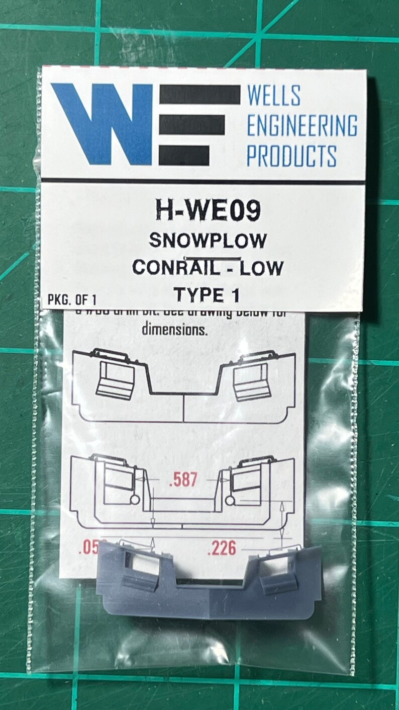 Wells Engineering Products H-WE09 CONRAIL Snowplow Type 1 - HO Scale - Etsy
