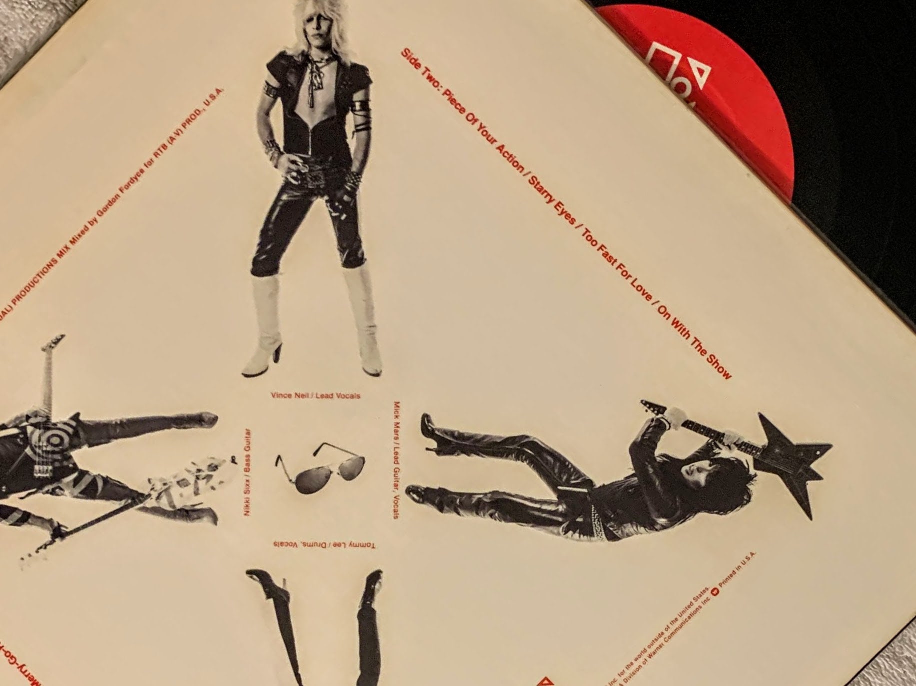 Metal Vinyl Motley Crue. 1982 SRC Pressing. the Vinyl Has Been Well ...