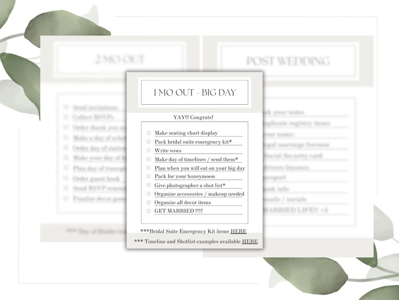Full Engagement Planner, Wedding Planning Template, Canva Wedding ...