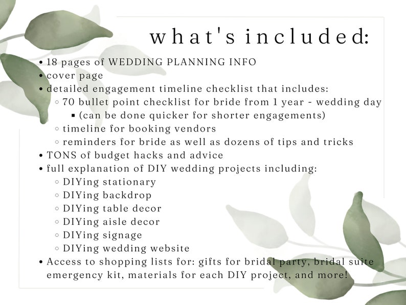 Full Engagement Planner, Wedding Planning Template, Canva Wedding ...