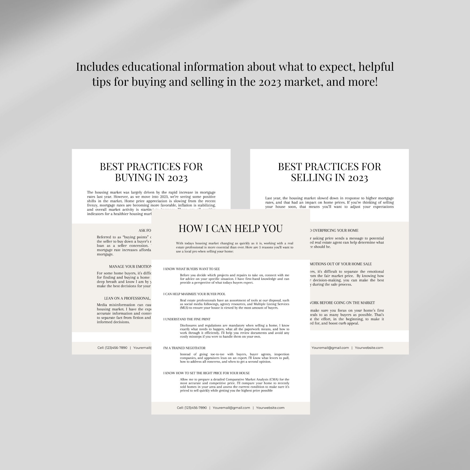 Seller and Buyer Guides for Real Estate Agents INSTANT - Etsy