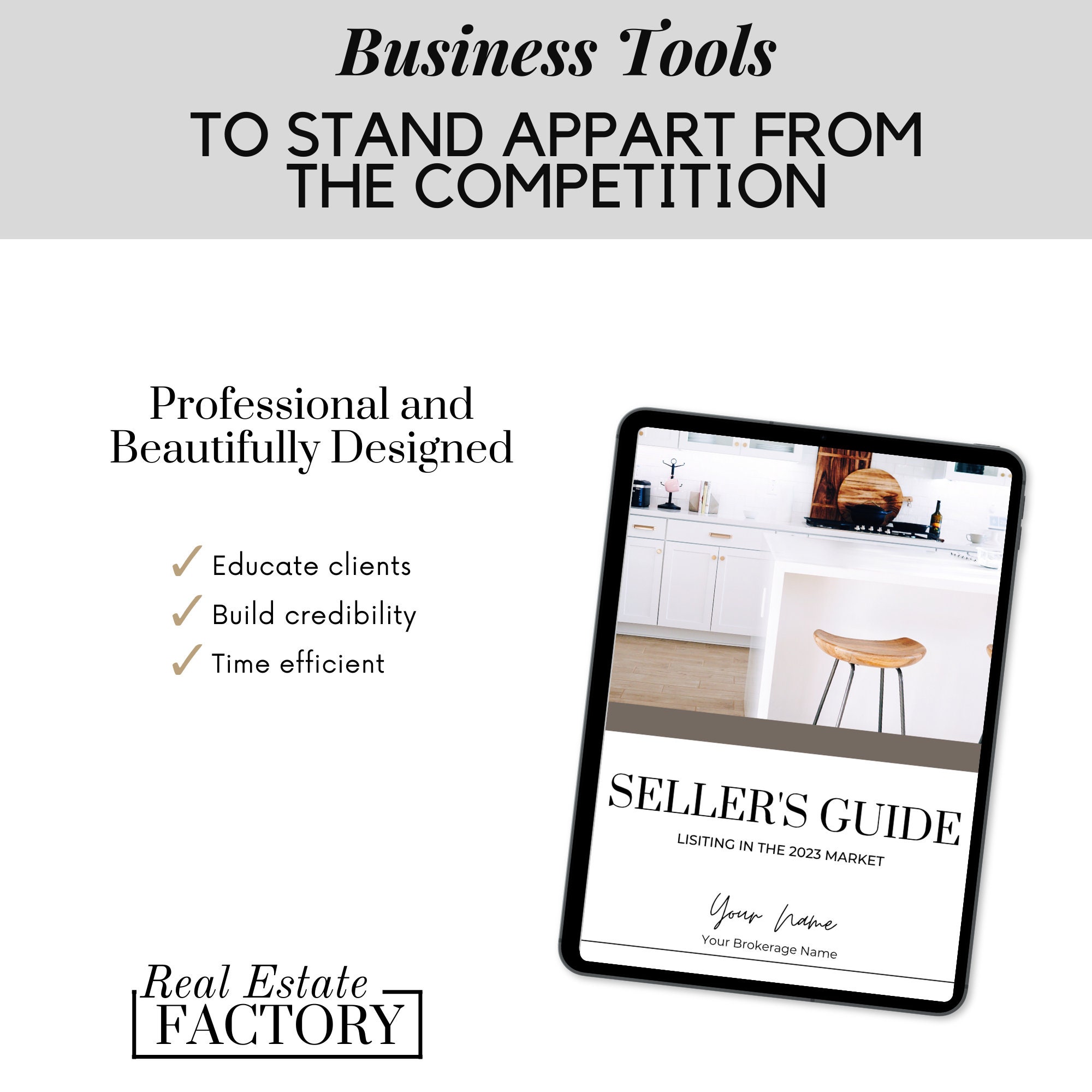 Real Estate Seller Guide for Sellers and Agents INSTANT - Etsy