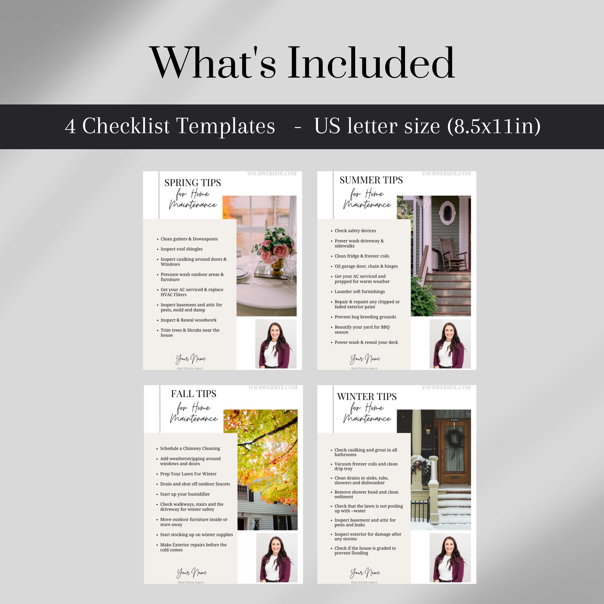 Seasonal Home Maintenance Checklist for Real Estate Agents INSTANT ...