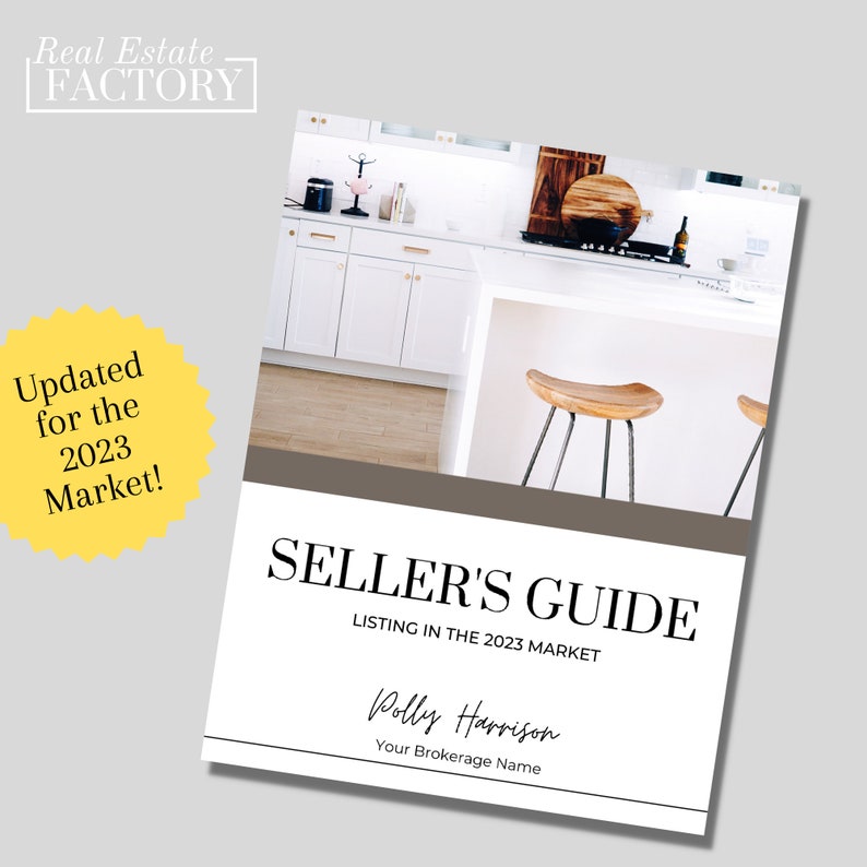 Real Estate Seller Guide for Sellers and Agents INSTANT - Etsy