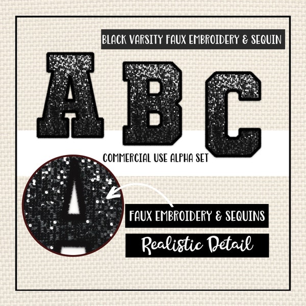 Embroidered Letters - Etsy