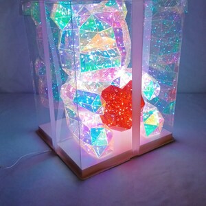 LED Bear With Red Heart and APP - Etsy