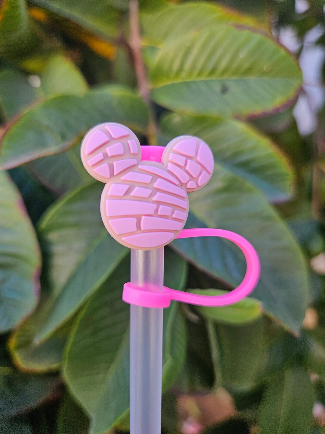 Pink Concha Straw Topper - Etsy