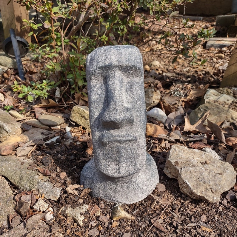 Moai Easter Island Head Concrete Statue for Garden or Apartment ...