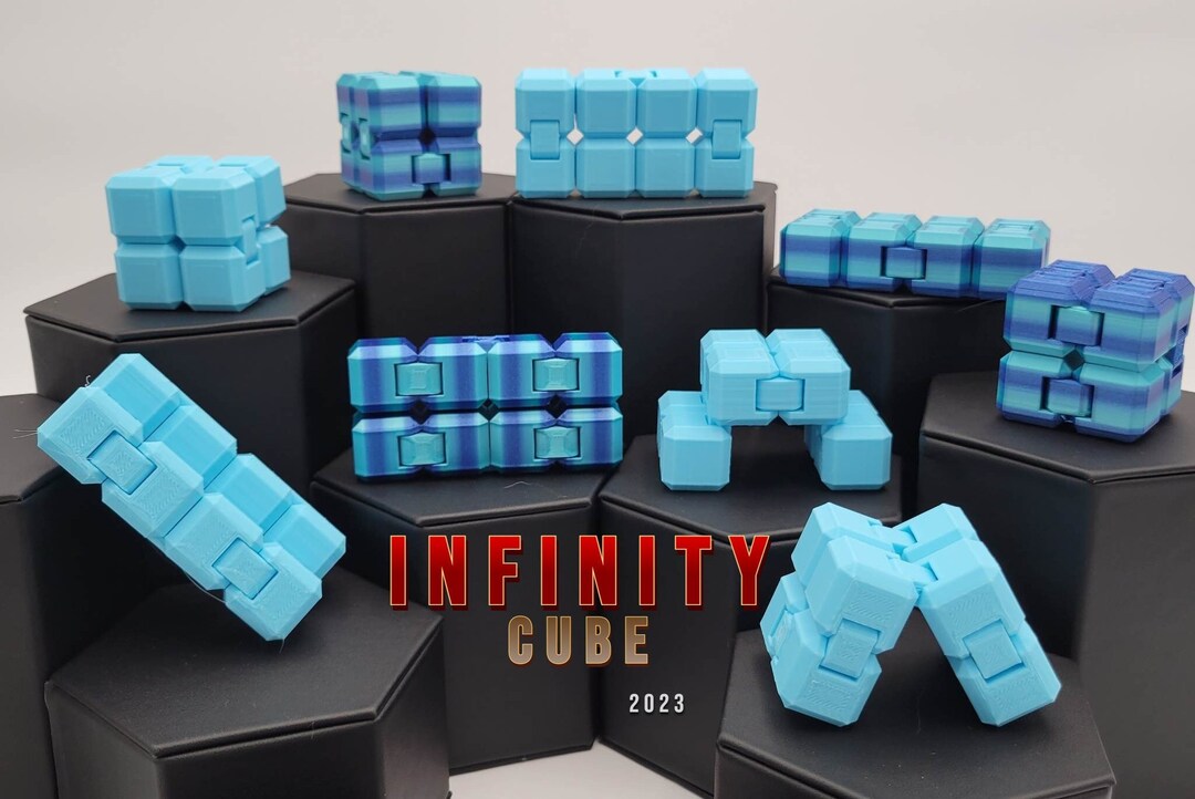 Fidget Cube, Infinity Cube, Stress Reliever, Sensory Toy, Fiddle Cube ...