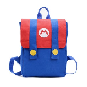 Mario Brothers Inspired Backpack Canvas Backpack Gift for - Etsy