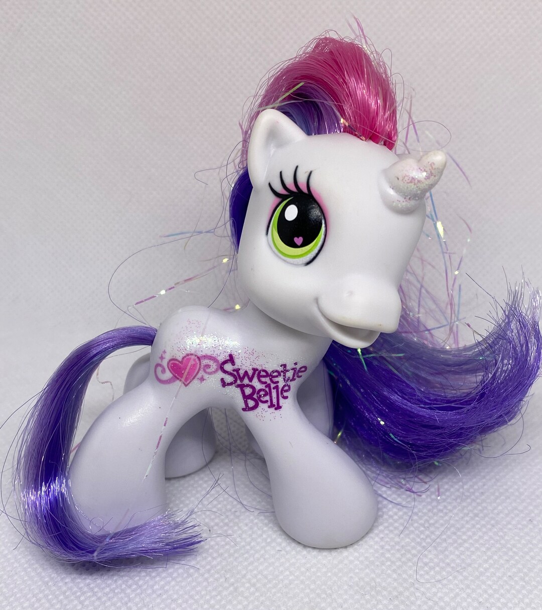 Hasbro My Little Pony, Ponyville, G3.5 “sweetie Belle” (1) With Tinsel Mane and Tail, and ...
