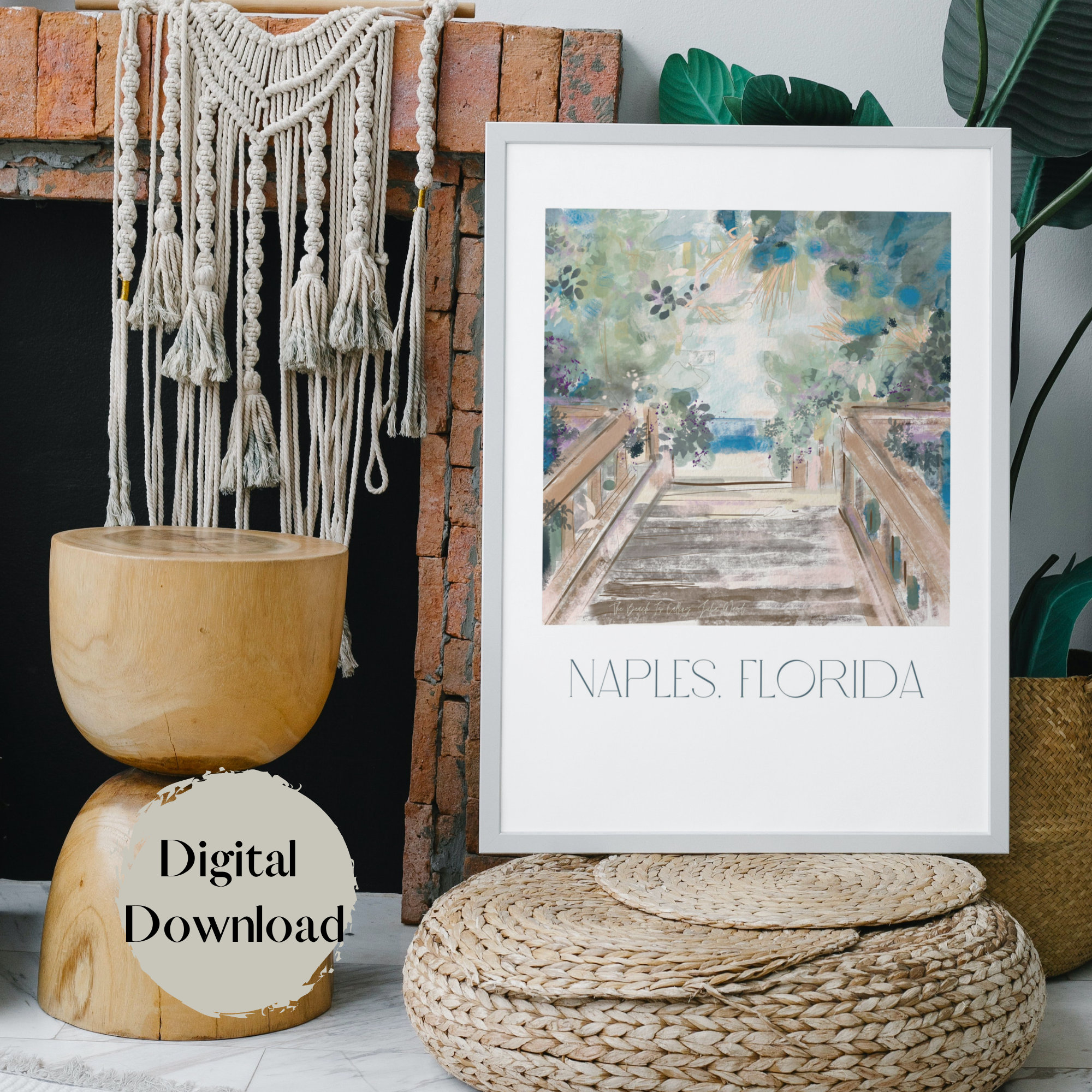 Naples, Florida Beach Access, Fine Art, Tropical Art, Digital Print ...