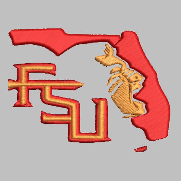 Florida State Embroidery Design - Etsy