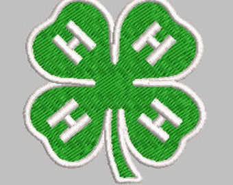 4-H Clover Digital Embroidery Design Machine Embroidery Pattern - Etsy