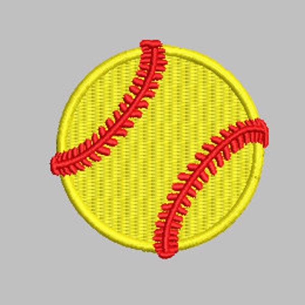 Softball Embroidery File - Etsy