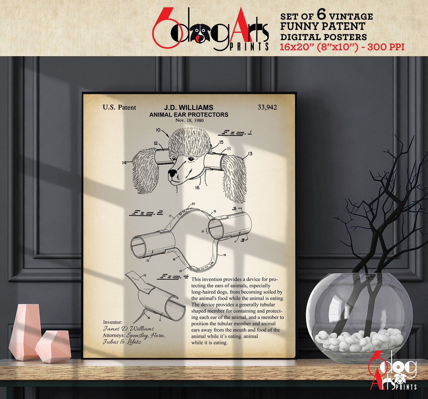 Funny Patent Art Prints: Vintage Invention Posters (digital Download ...