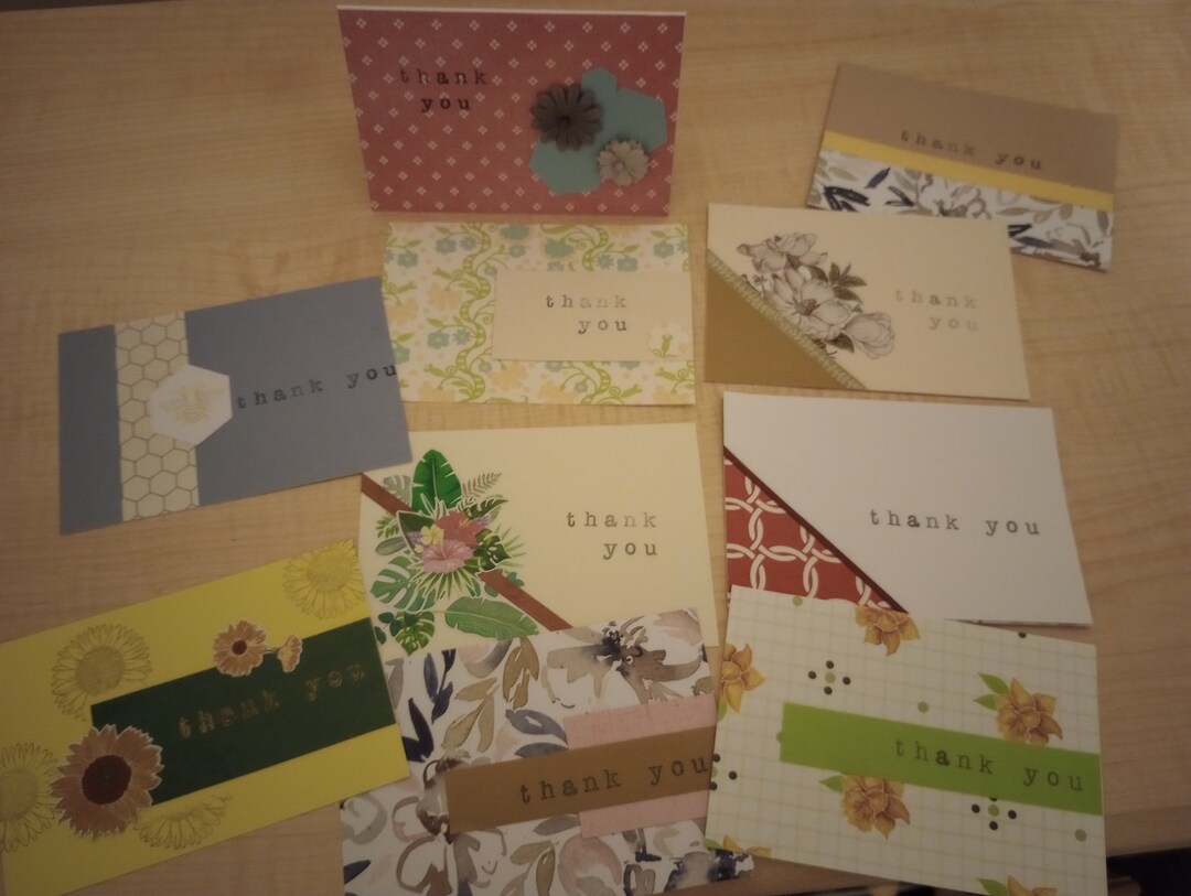 Thank You Cards Pack of 5, Assorted - Etsy