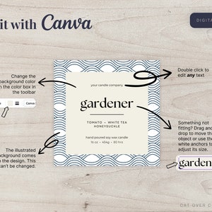 16-in-1 Square + Rectangle Candle Label Templates, Candle Label ...