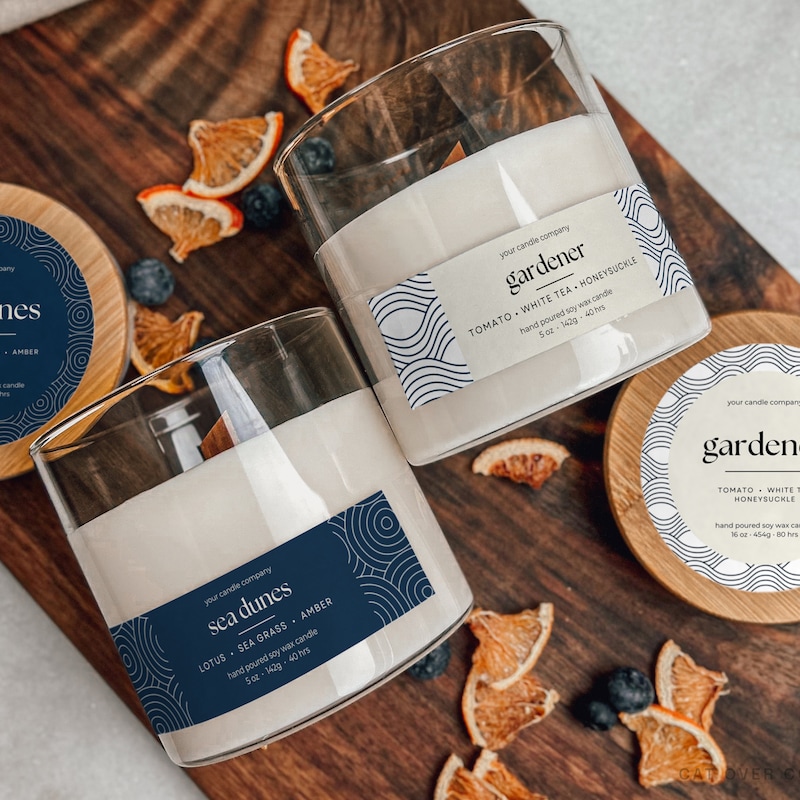 Candle Labels - Etsy