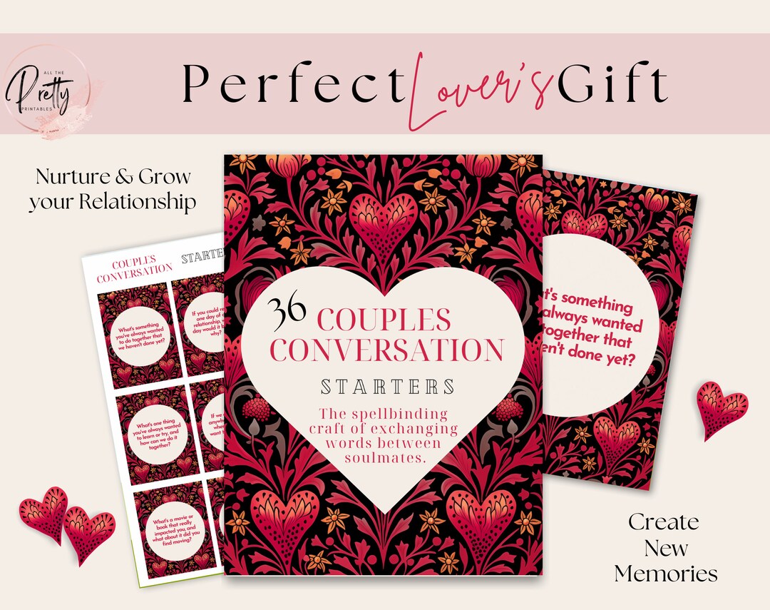 Conversation Starters Couples Anniversaries Birthdays Relationship ...