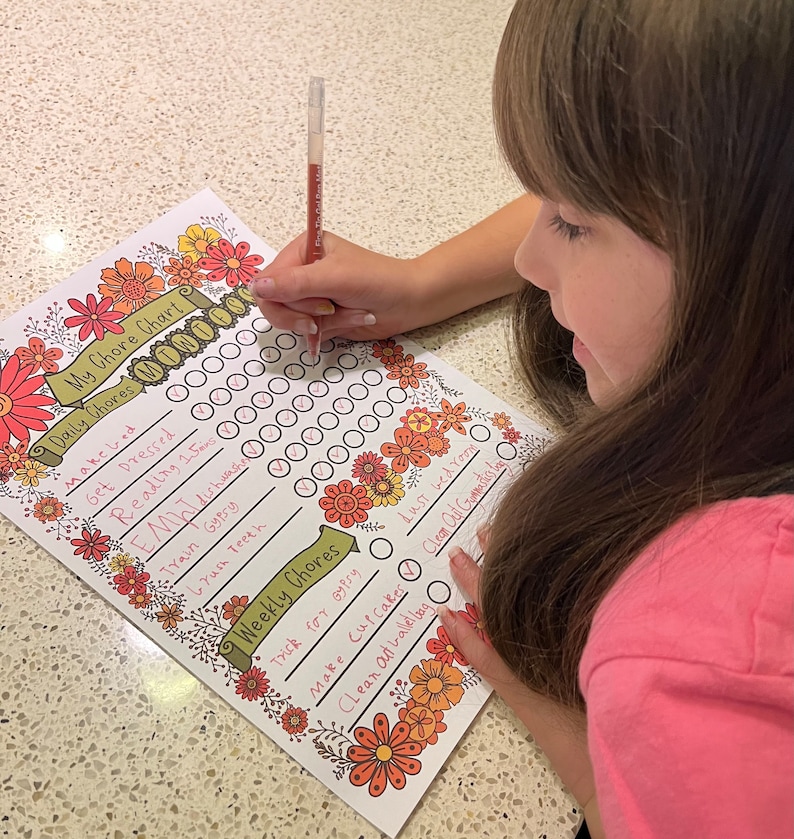 Farm Animals Kids Printable Chore Chart, Bundle, Weekly Routine ...