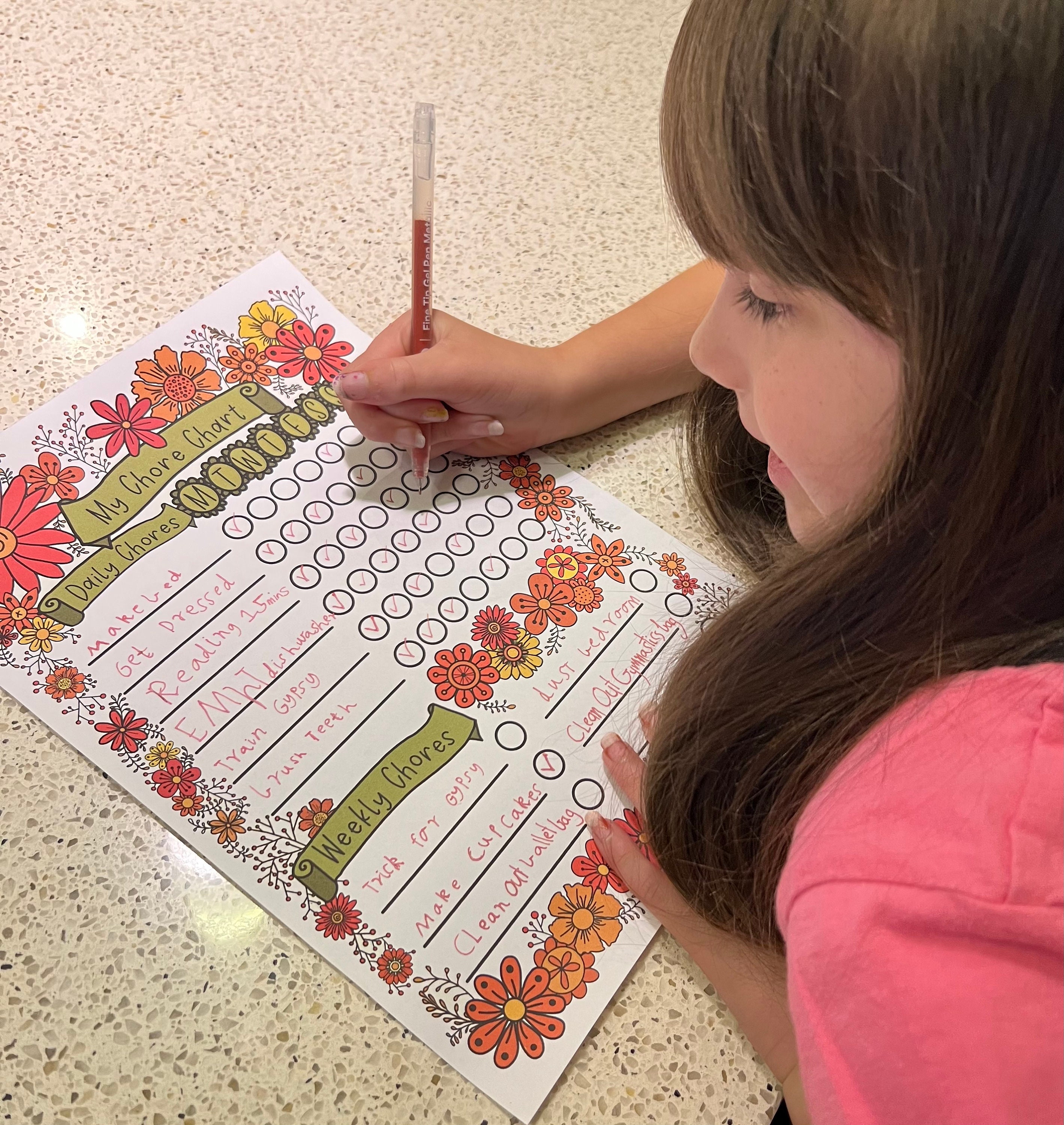 Farm Animals Kids Printable Chore Chart, Bundle, Weekly Routine ...