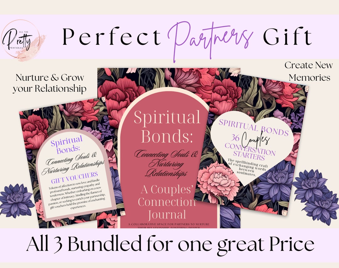 Conversation Starters Couples Journal Gift Coupons Vouchers Spiritual ...