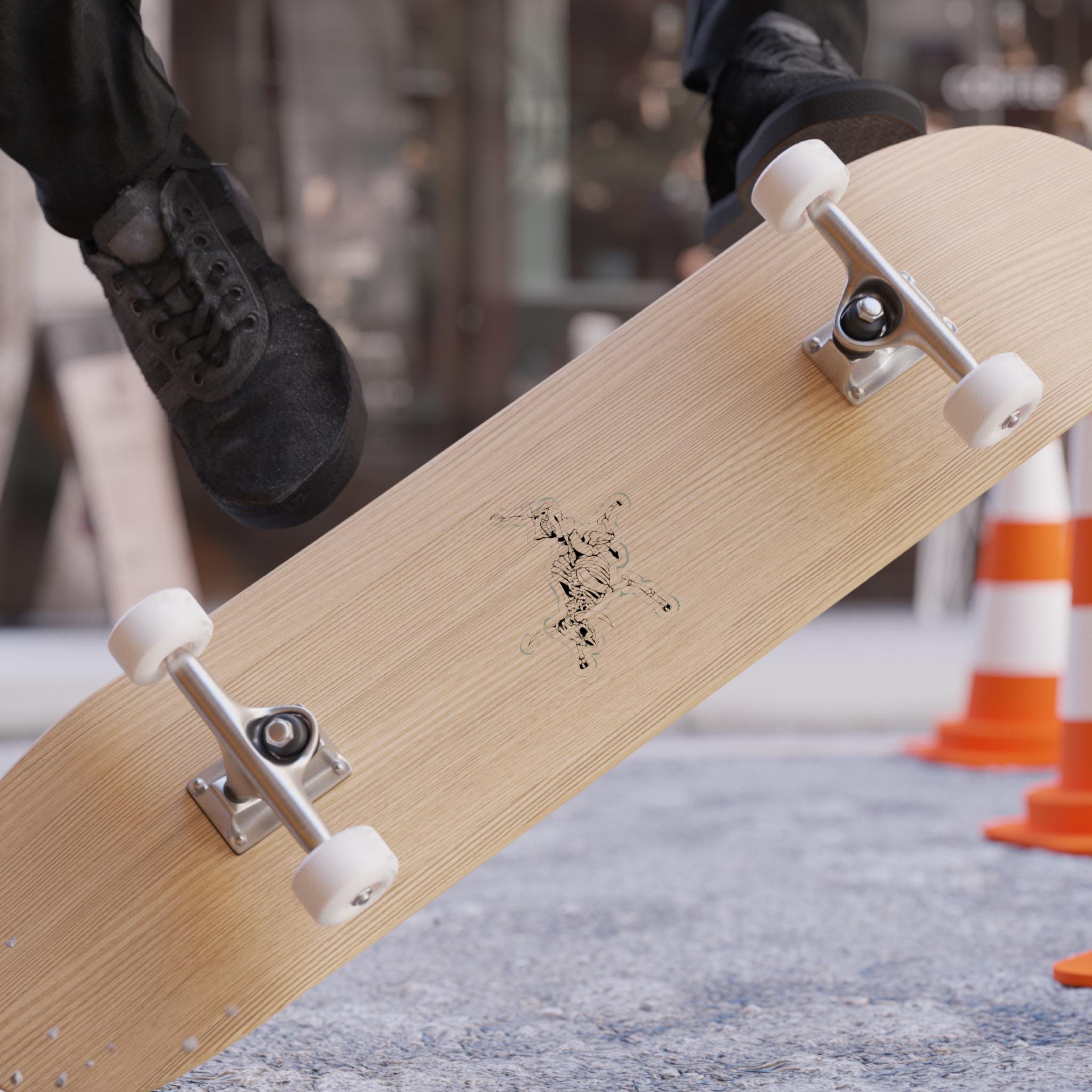 Skeleton Bull Rider, Transparent Outdoor Stickers, Die-cut, 1pc - Etsy