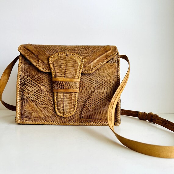 Vintage handmade croc leather - Gem