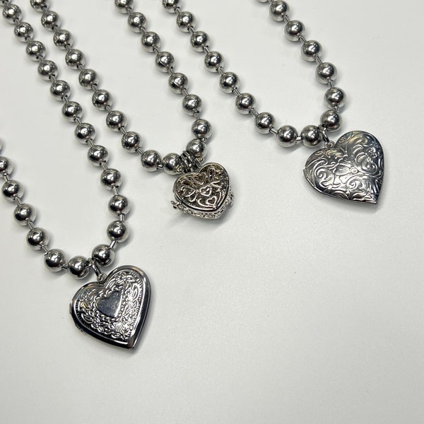 Ball Locket Necklace - Etsy