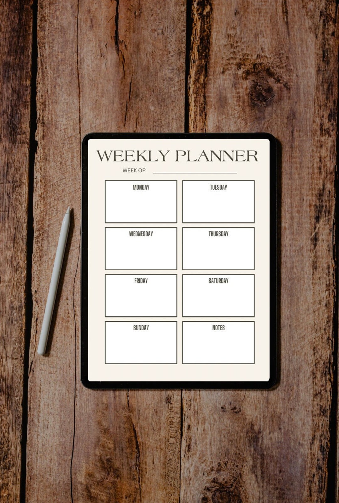 Weekly Planner Printable, Instant Download, Productive Planner, Weekly ...