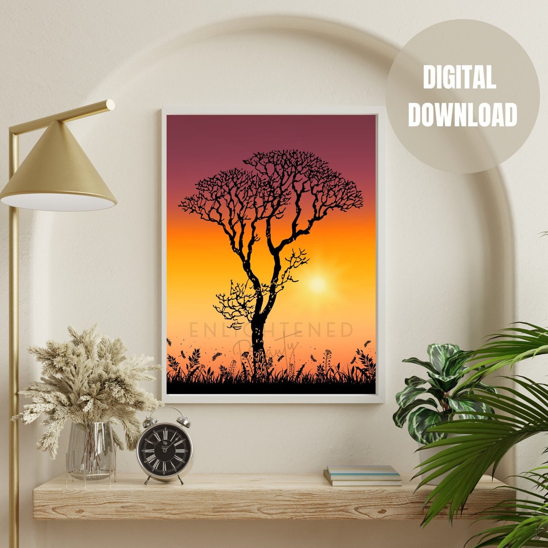 Digital Download, Life of a Tree,landscape,wall Art,home Decor,digital ...