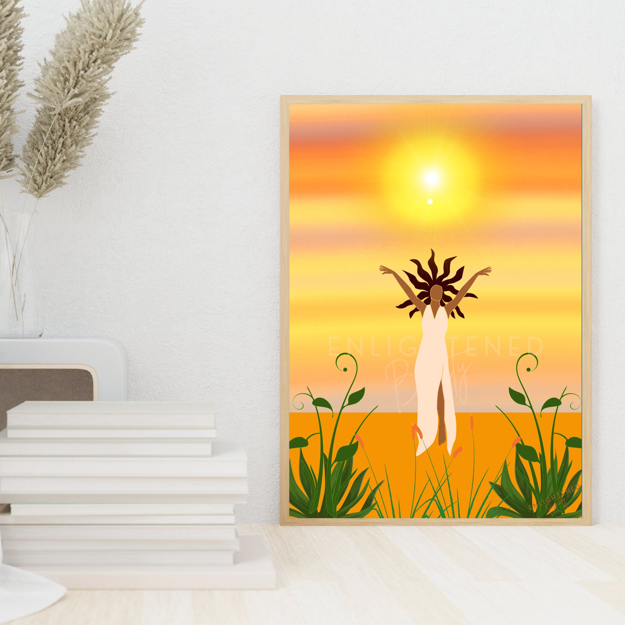 Divine Sun Goddess, Digital Download, Wall Art, Home Decor, Spiritual ...