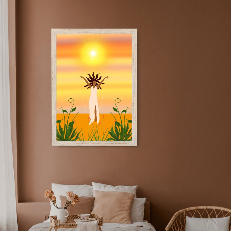 Divine Sun Goddess, Digital Download, Wall Art, Home Decor, Spiritual ...