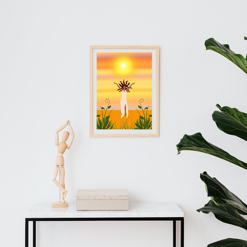 Divine Sun Goddess, Digital Download, Wall Art, Home Decor, Spiritual ...