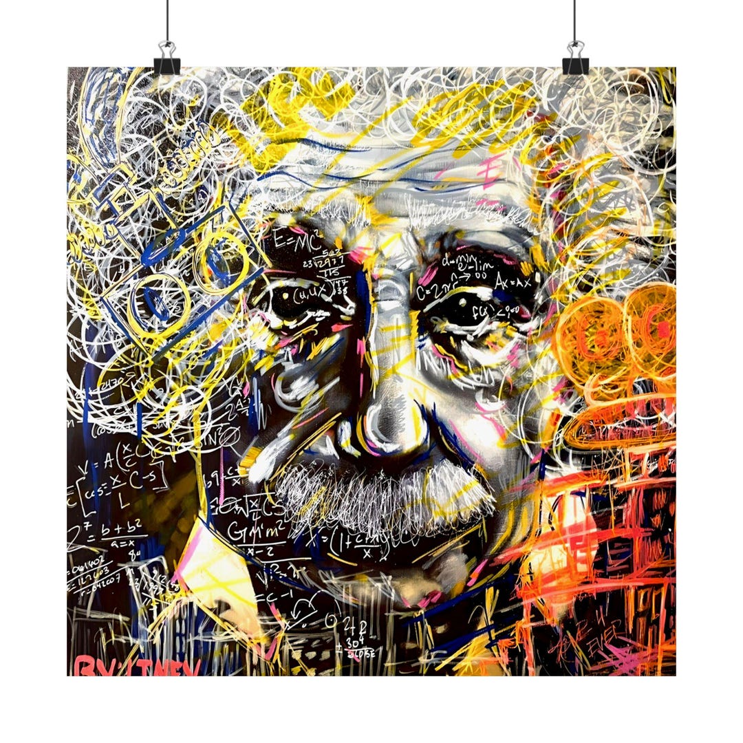 EINSTEIN Matte Vertical Posters - Etsy