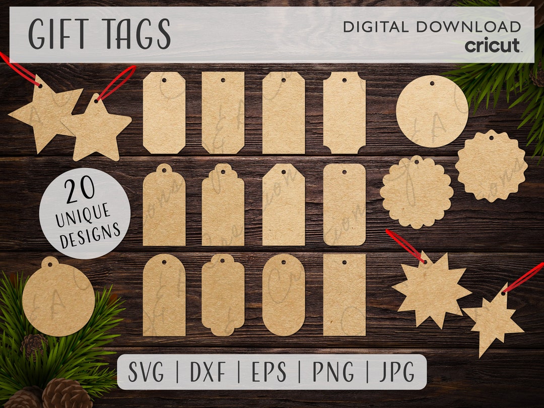 Gift Tag SVG Bundle Cricut SVG Files Instant Download Gift Tag Cut ...