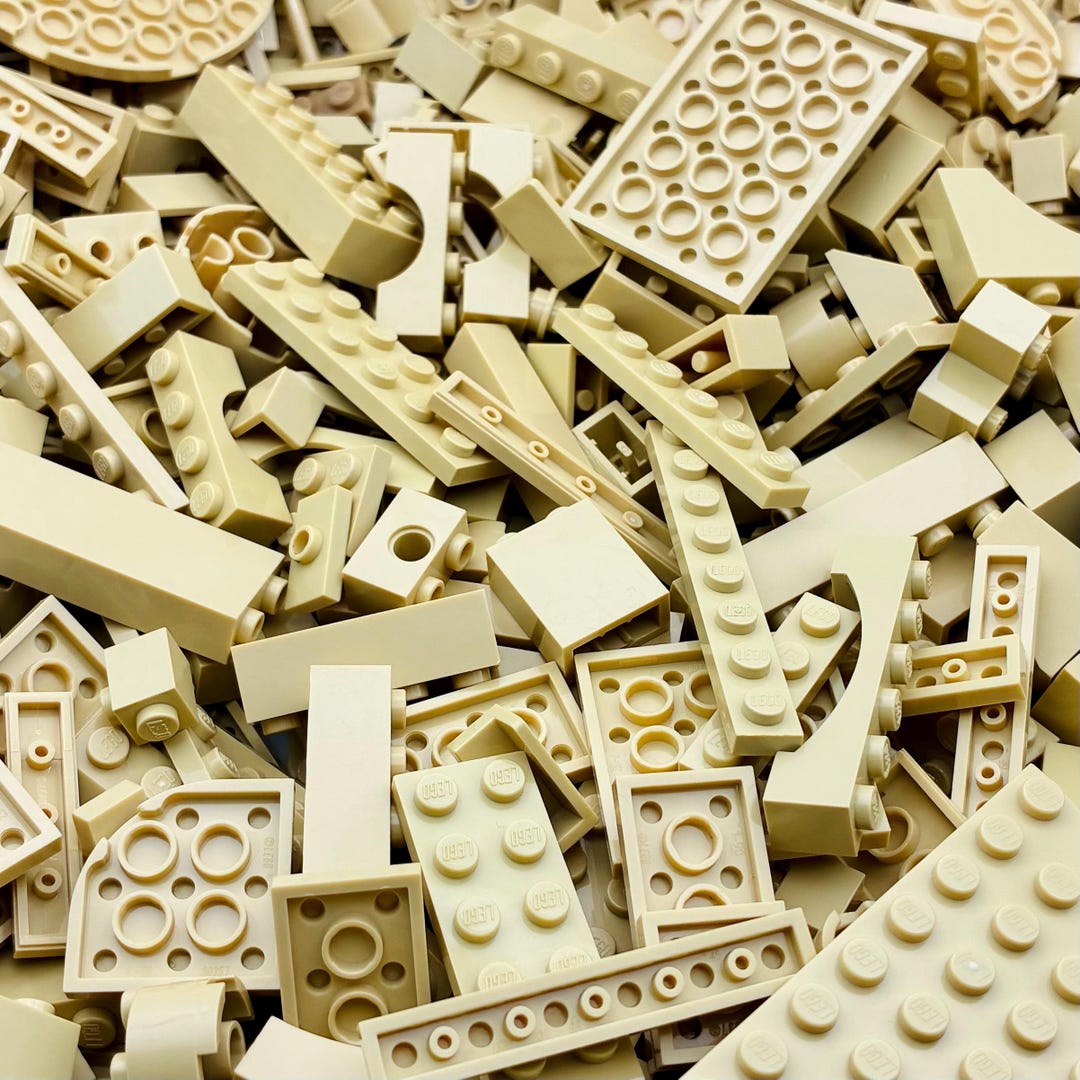 Tan LEGO Bricks Random 1/2 Pound - 100% Genuine LEGO Pieces - Bulk Lot ...
