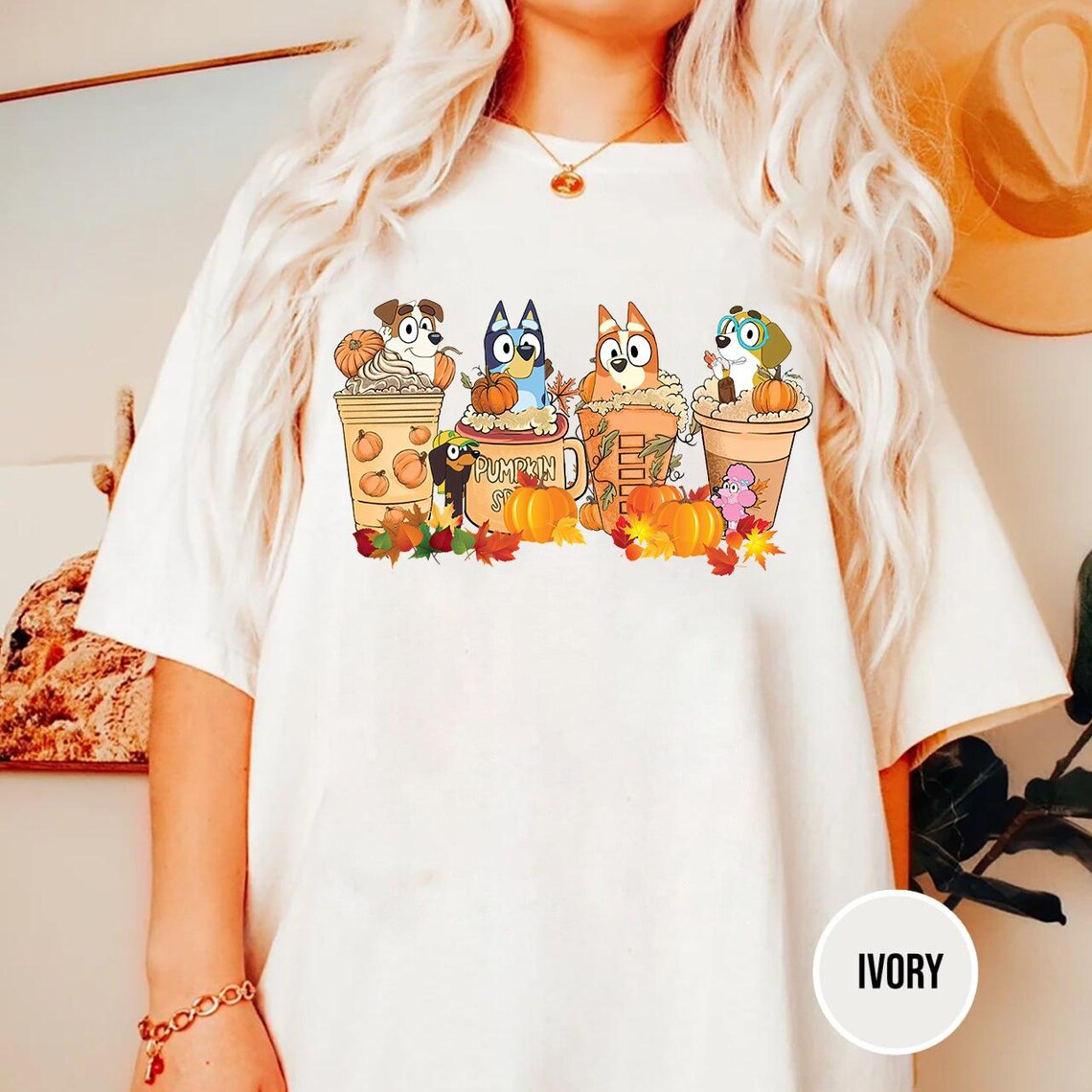 Bluey Autumn Coffee Digital Download, Bluey Family PNG, Bluey & Co Png ...