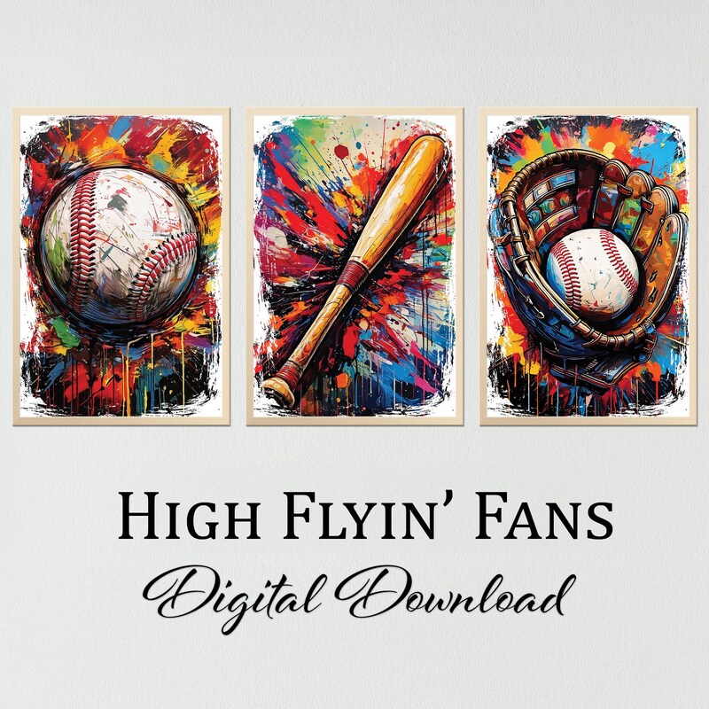 Baseball Art - Etsy