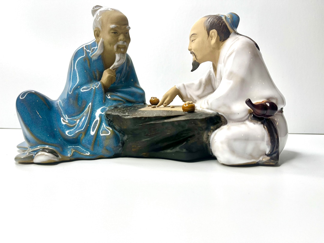 Vintage Chinese Clay Figurine! - Etsy