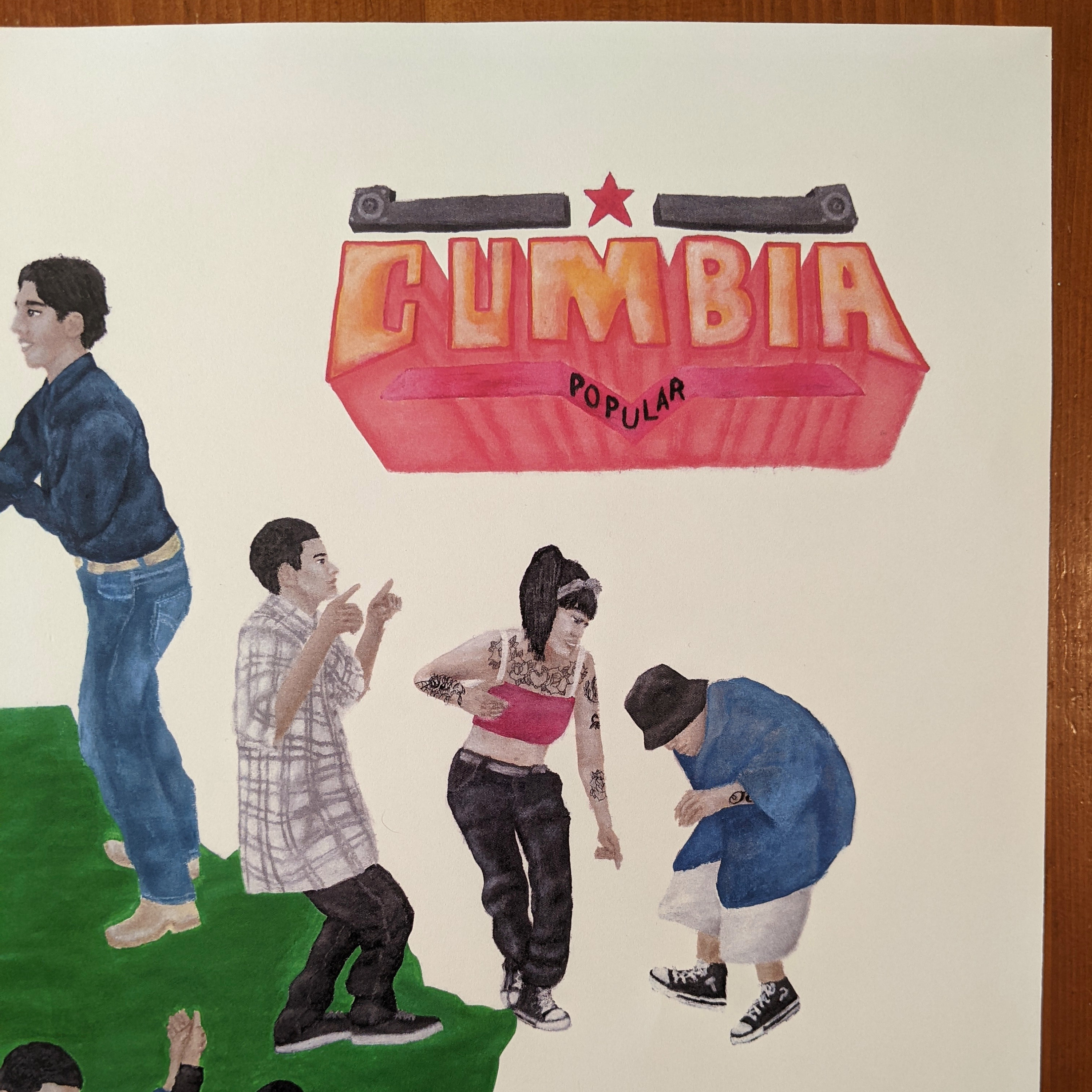 Cumbia Popular! (cumbia Dance Art Print) - Etsy