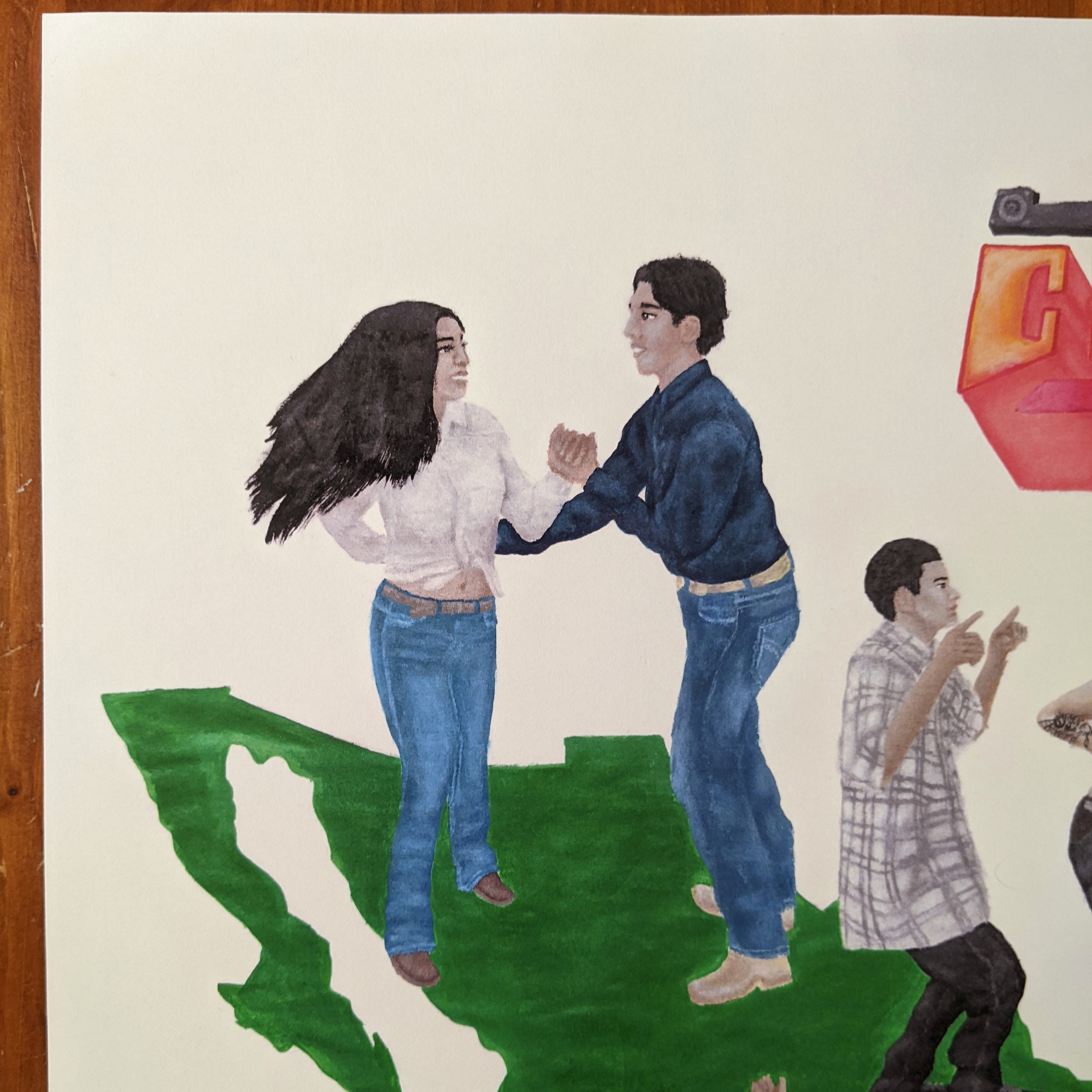 Cumbia Popular! (cumbia Dance Art Print) - Etsy