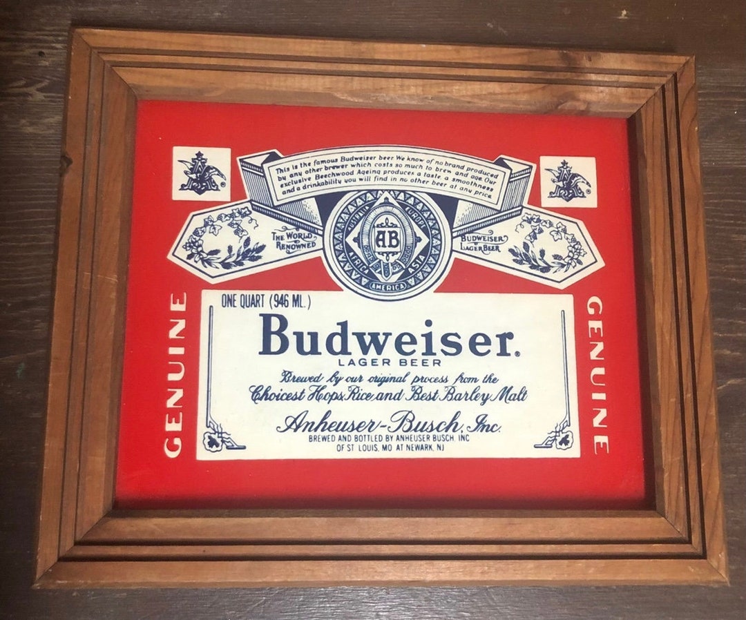 Vintage Budweiser Sign - Etsy