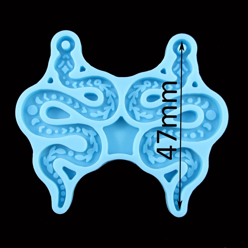 Epoxy Resin Celestial Serpent Snake Pendant Earring Silicone Mould FREE Post - Etsy Australia