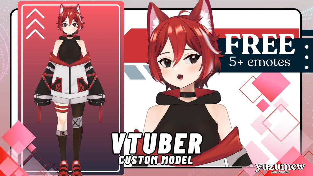 Custom Vtuber Model: Live2d Avatar, Full Rigging (digital Art) - Etsy